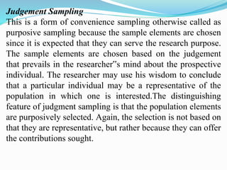 Sampling research method | PPT