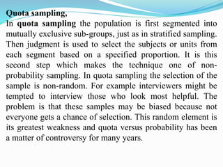Sampling research method | PPTX