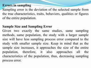Sampling research method | PPTX