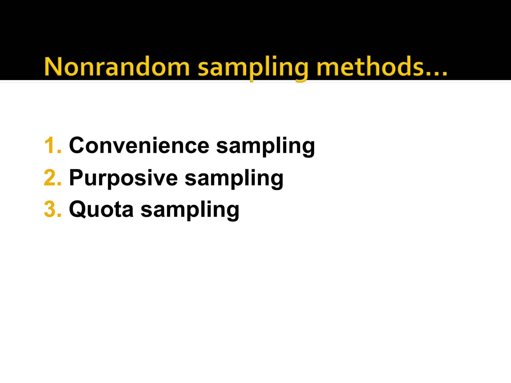 Sampling Methods in Educational Research | PPT