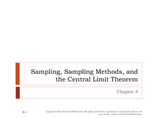 Sampling Sampling Methods and the Central Limit Theorem.pdf