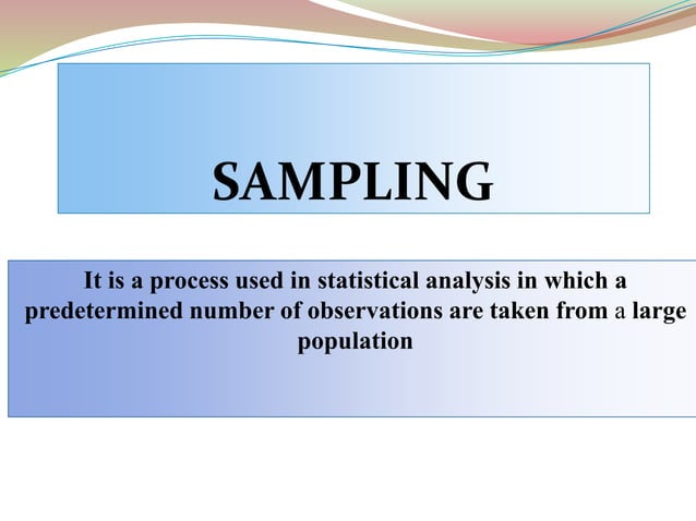 Sampling techniques | PPT