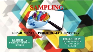 Sampling seminar ppt | PPTX