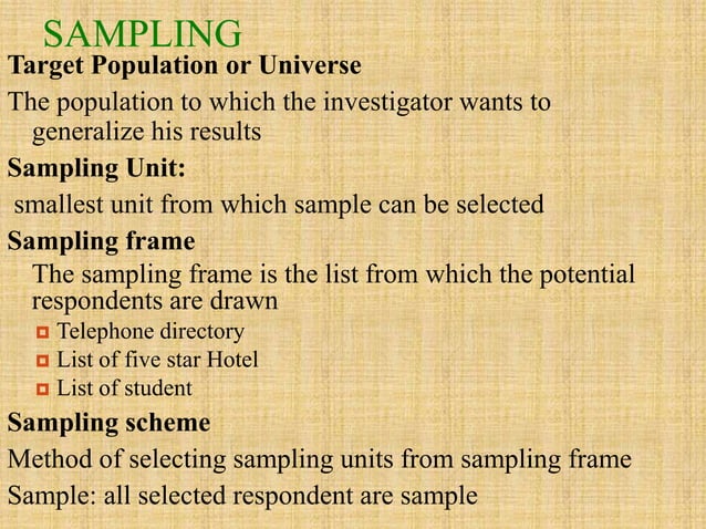 Sampling and Sample Types | PPT