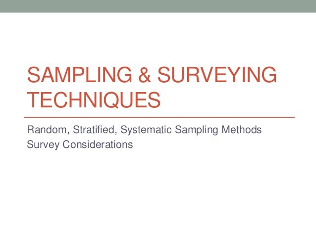 Sampling Methods Ppt