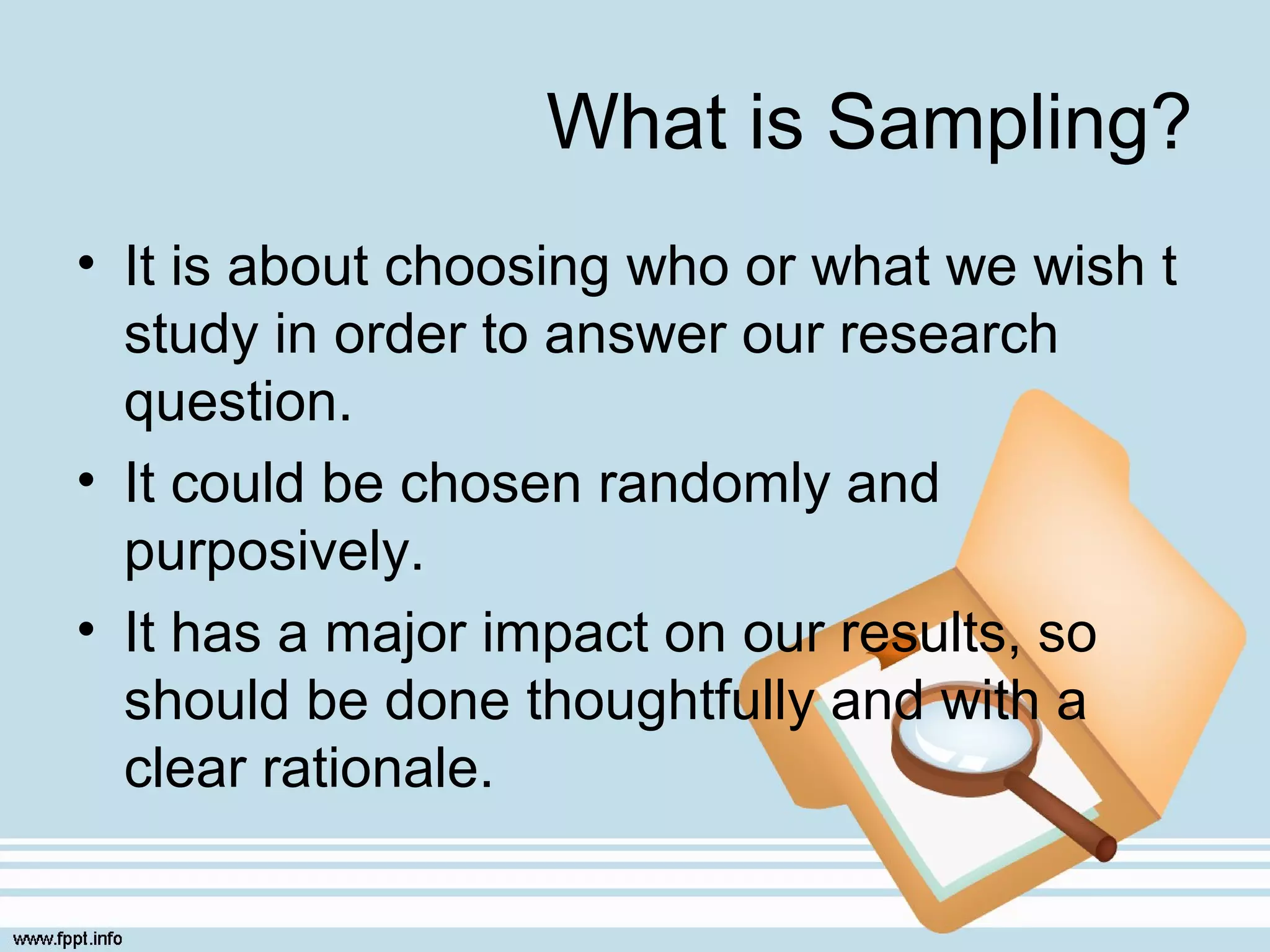 SOCIAL WORK RESEARCH: Sampling and Systematic review (Incomplete) | PPT