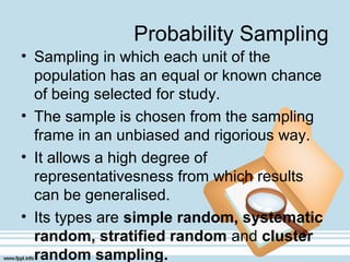 SOCIAL WORK RESEARCH: Sampling and Systematic review (Incomplete) | PPT