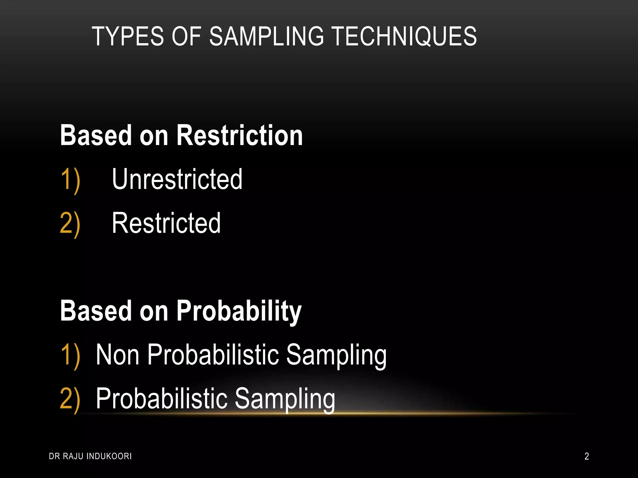 Sampling techinques | PPT