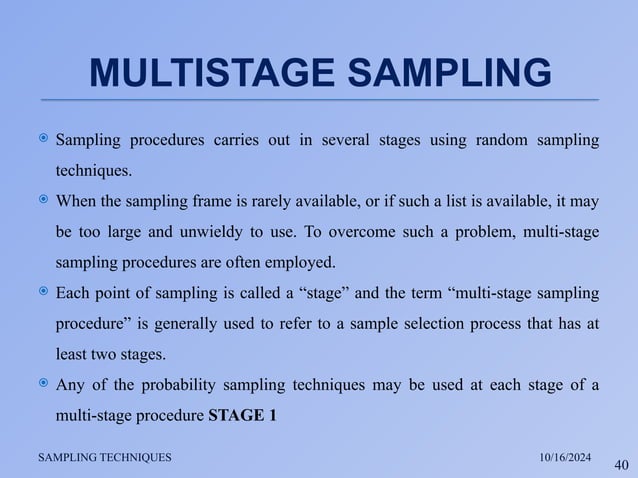 sampling technique-ppt -3 powerpoint presentation | PPTX