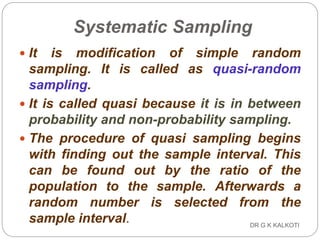 Sampling technique for 2 nd yr pbbsc nsg | PPT