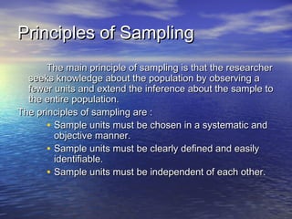 Sampling techniques | PPT