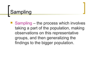 Sampling Techniques | PPT | Science