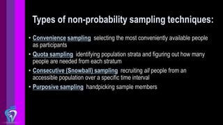Sampling techniques | PDF | Science