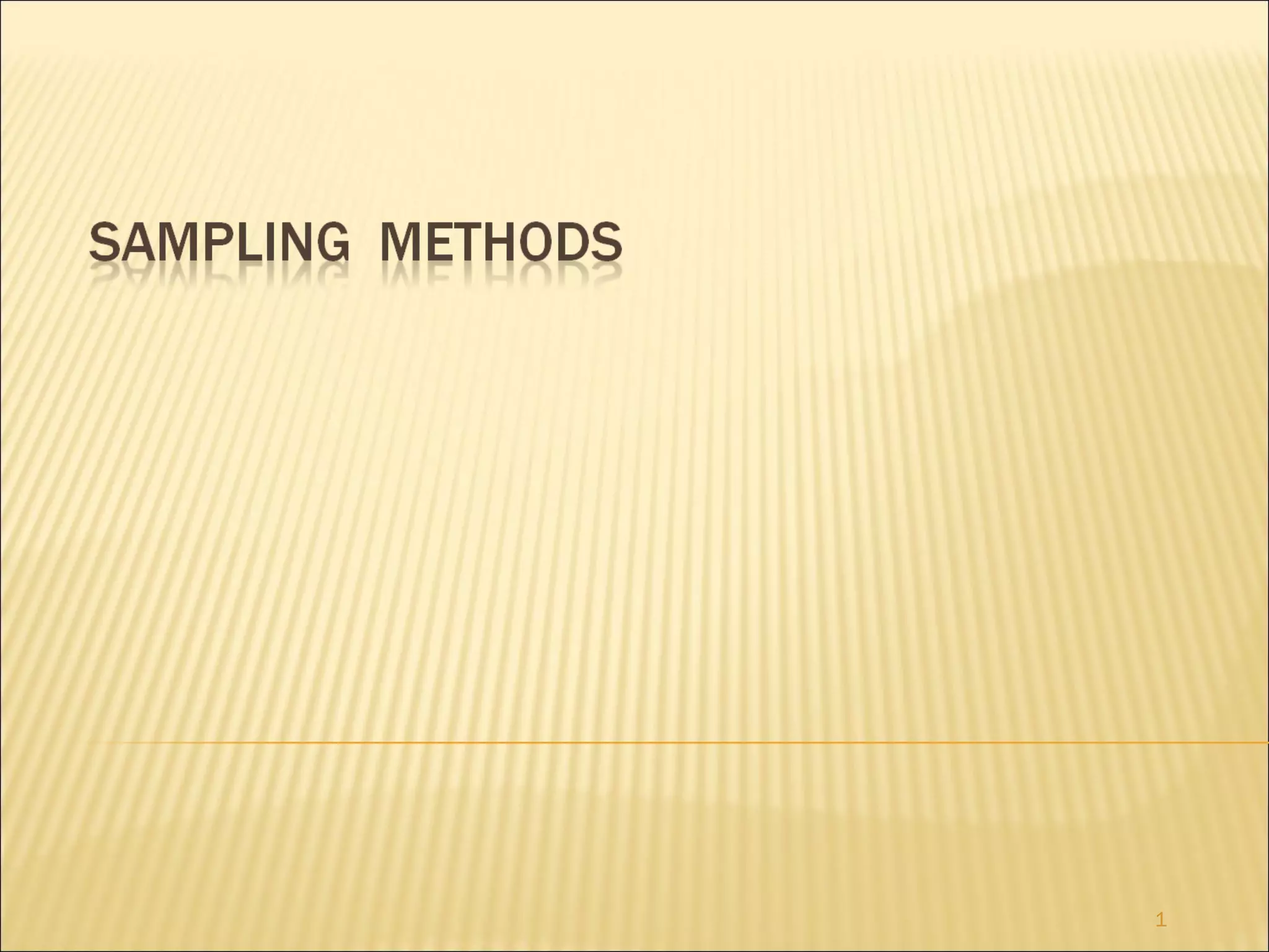 Sampling techniques | PPT | Science