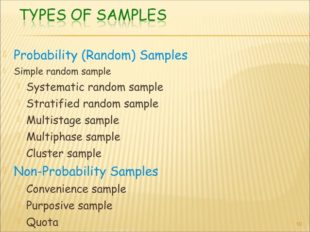 Sampling techniques | PPT