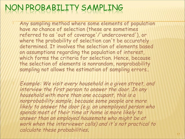 Sampling techniques | PPT