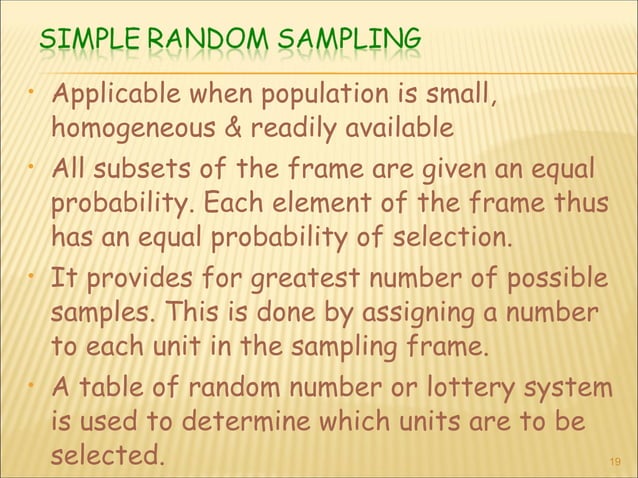 Sampling techniques | PPT