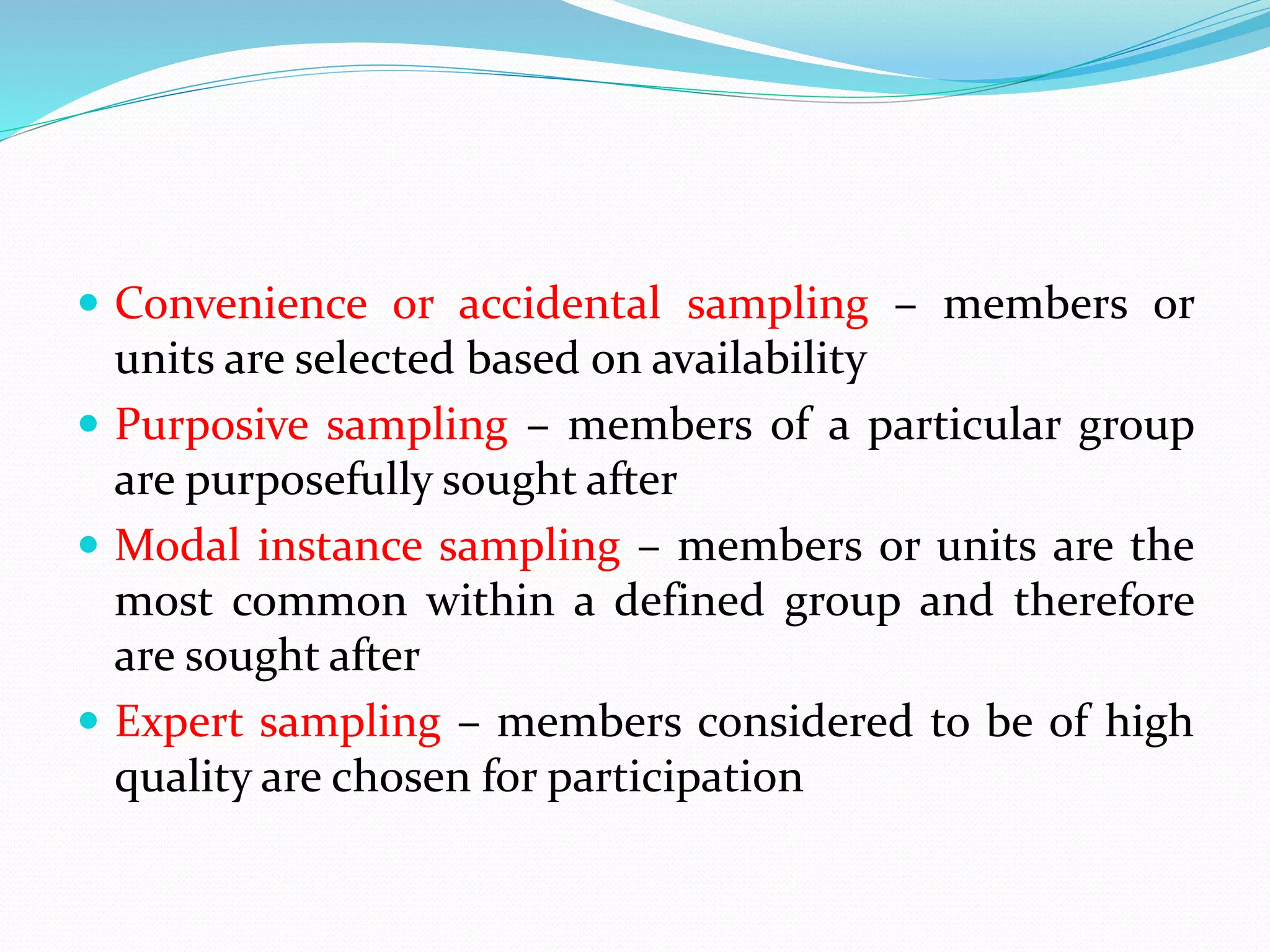 Sampling techniques | PPTX