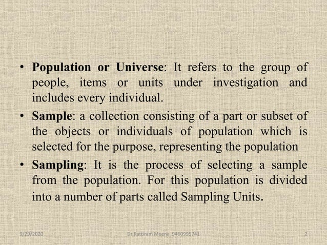 Sampling techniques | PPTX | Physics | Science