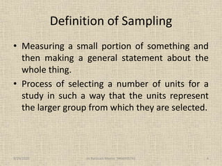 Sampling techniques | PPT