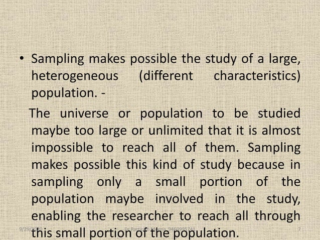 Sampling techniques | PPTX | Physics | Science