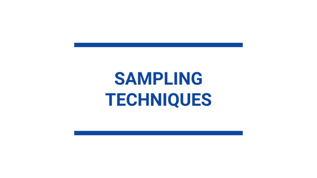 Sampling techniques Psychology | PPTX | Science