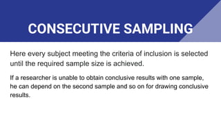Sampling techniques Psychology | PPTX | Science