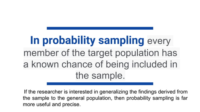 Sampling techniques Psychology | PPTX | Science