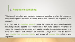 Sampling Techniques that basically explains sampling | PPT