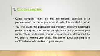 Sampling Techniques that basically explains sampling | PPT