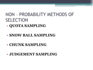 Sampling techniques 2 | PPT