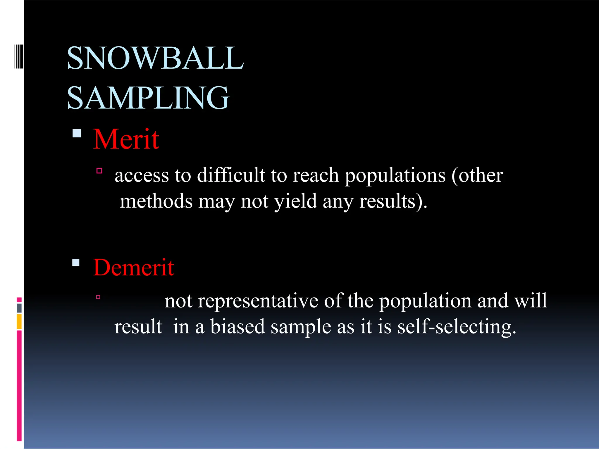 Sampling techniques types advantages disadvantages | PPTX