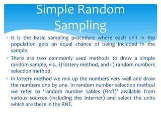 Sampling Techniques by Jaya Singh | PPTX | Physics | Science