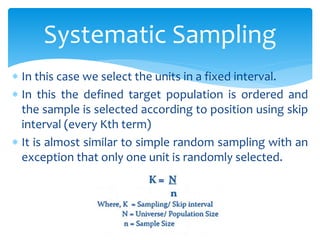 Sampling Techniques by Jaya Singh | PPTX | Physics | Science