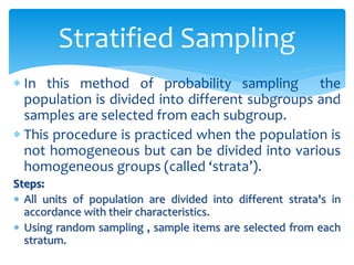 Sampling Techniques by Jaya Singh | PPTX | Physics | Science