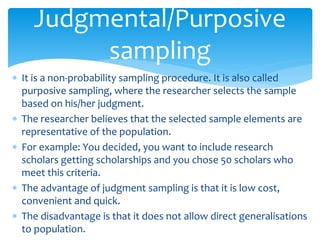 Sampling Techniques by Jaya Singh | PPTX | Physics | Science