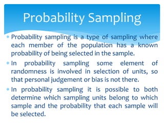 Sampling Techniques by Jaya Singh | PPTX | Physics | Science