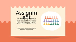 Sampling Techniques Education Presentation in Blue Cream Yellow ...