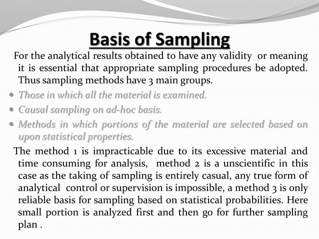 Sampling techniques for mineral deposit | PPTX | Geology | Science