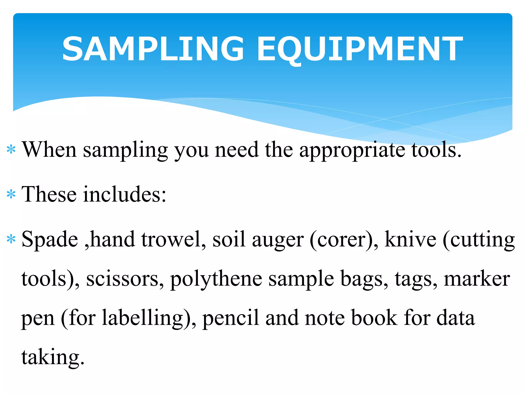 Sampling techniques for nematode assay | PPTX