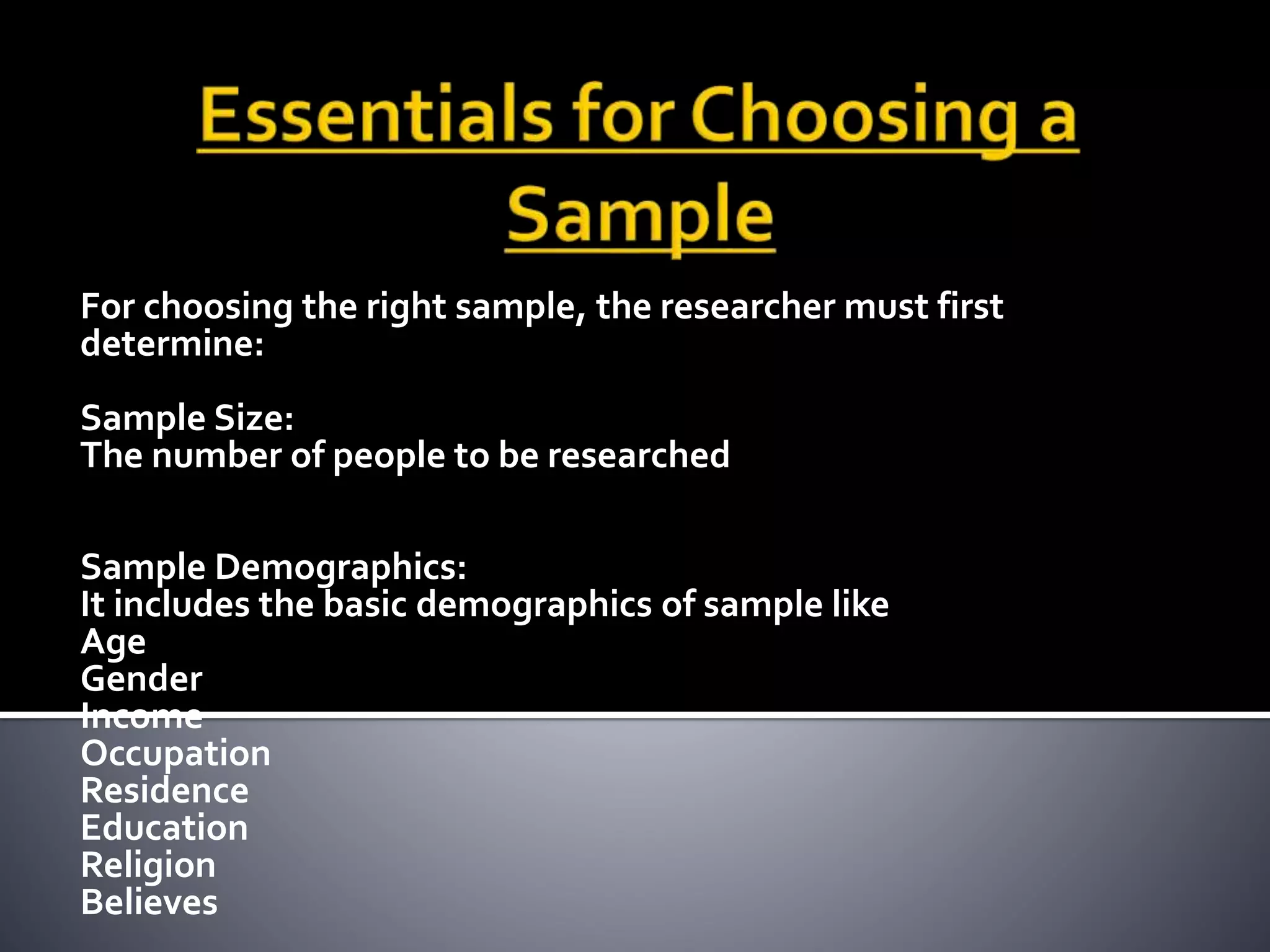 Samplingtechniquesforthesiswriting | PPTX