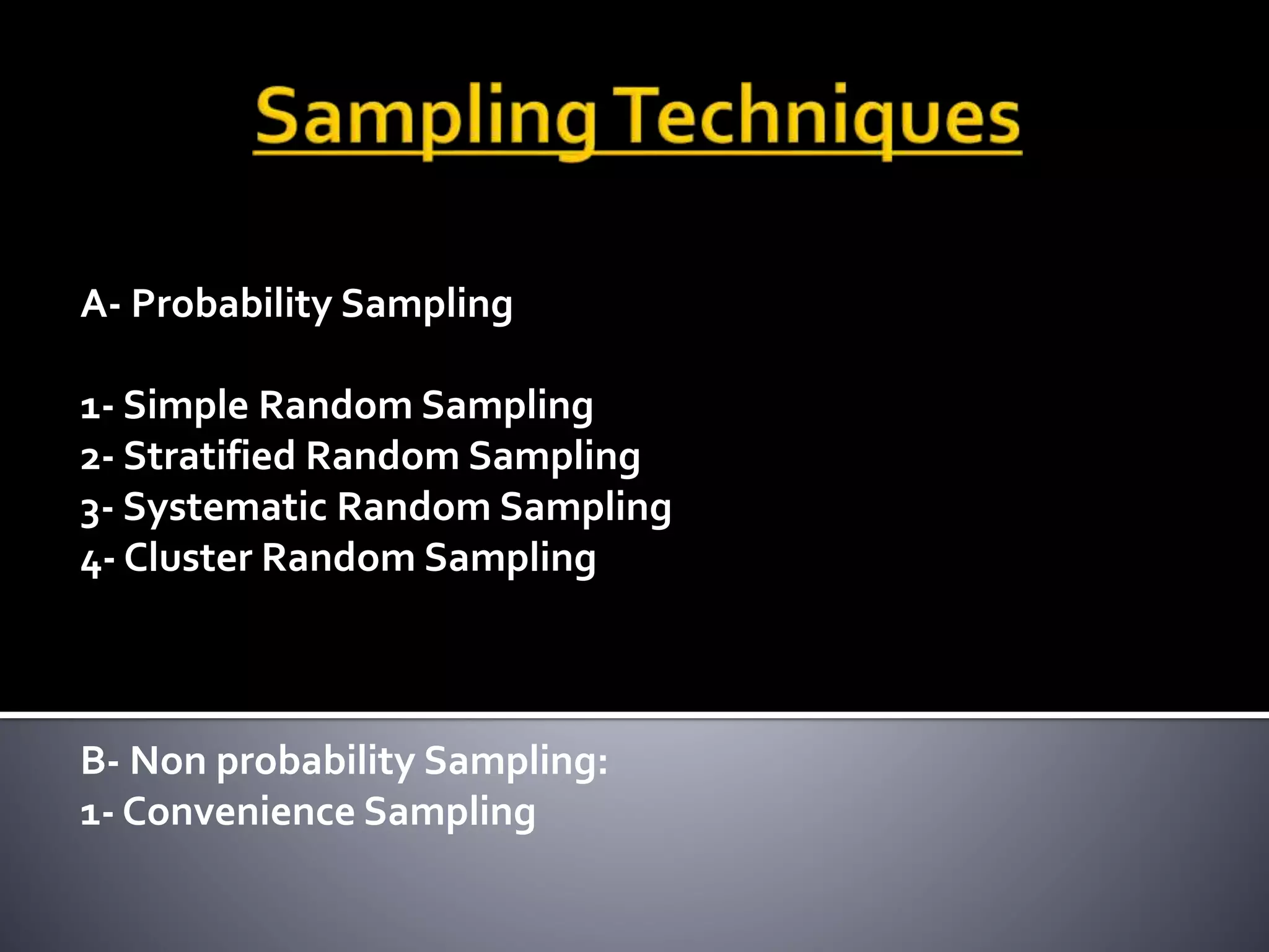 Samplingtechniquesforthesiswriting | PPTX