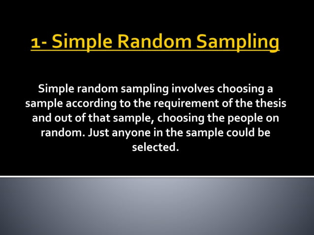 Samplingtechniquesforthesiswriting | PPT