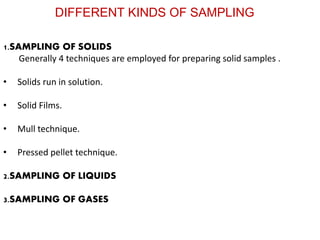 Sampling techniques in infra red spectroscopy by saikanth | PPTX