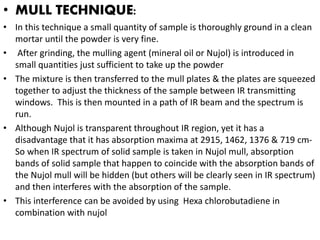 Sampling techniques in infra red spectroscopy by saikanth | PPTX