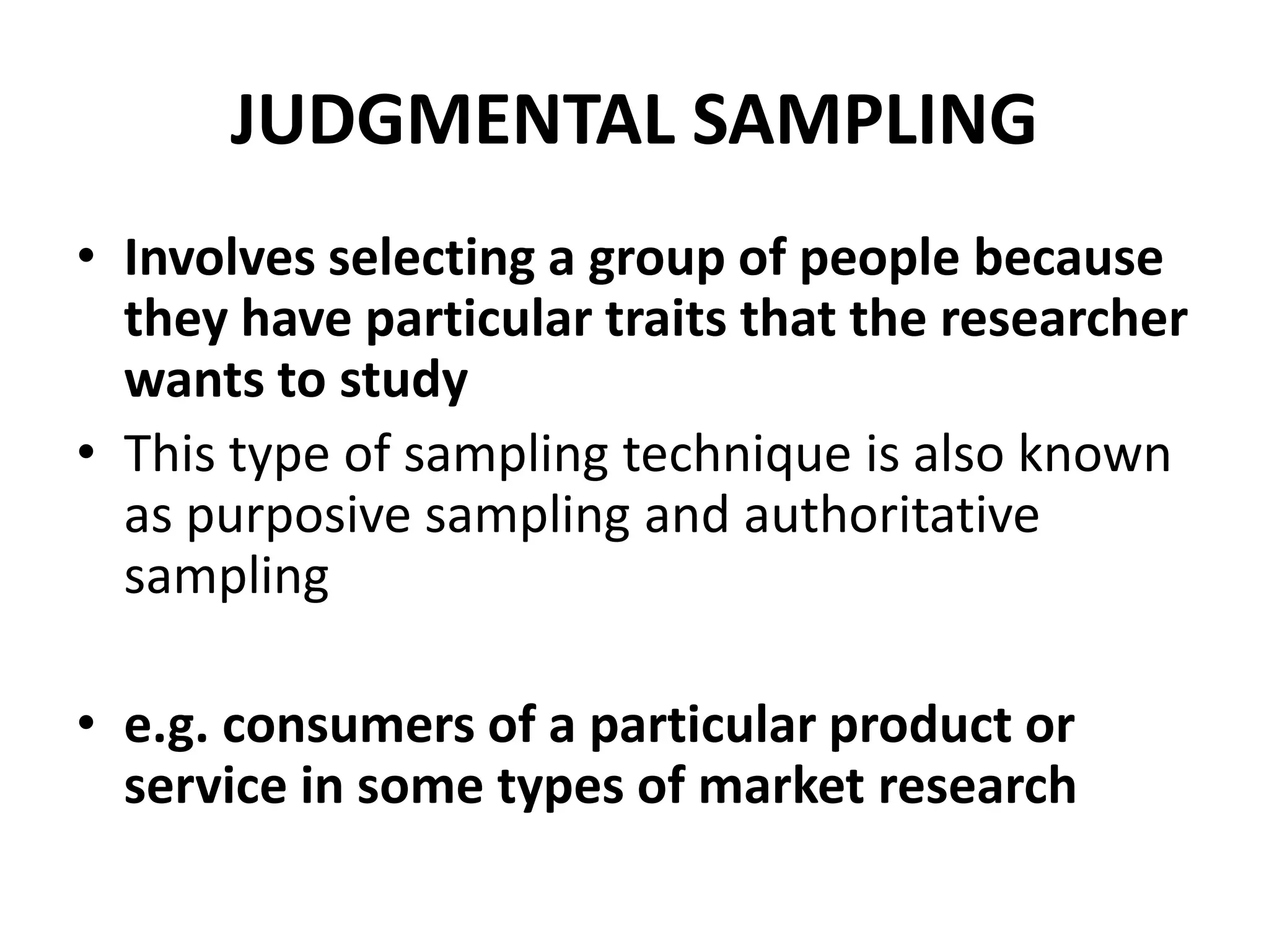 Sampling techniques market research | PPTX