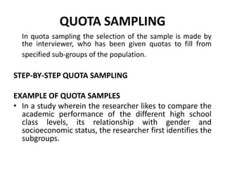 Sampling techniques market research | PPTX