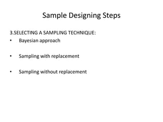 Sampling techniques market research | PPTX