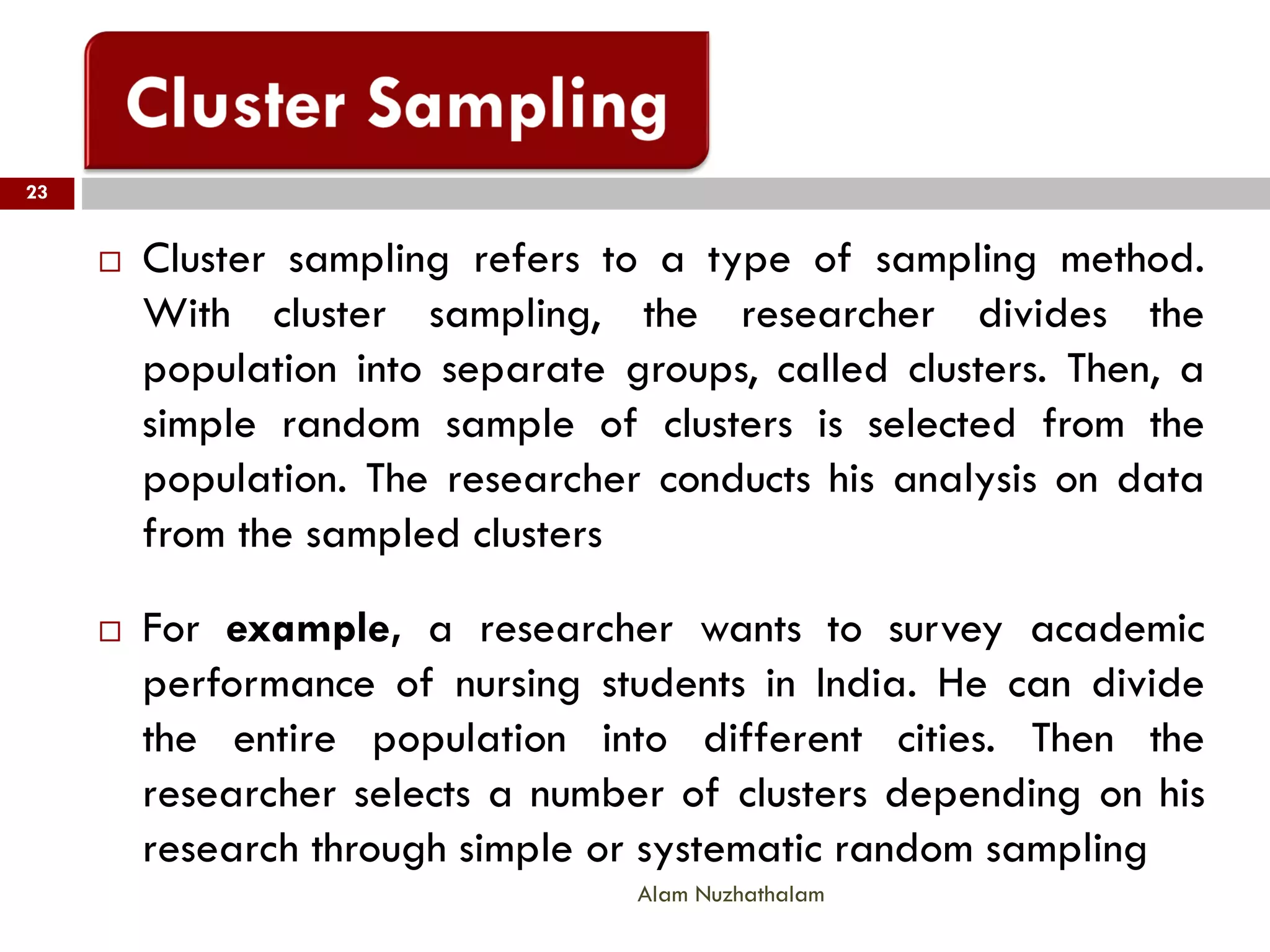Sampling Techniques and Sampling Methods (Sampling Types - Probability ...