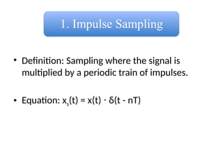 Theorem Signal zxCacxc Signals Sampling Theorem | PPT